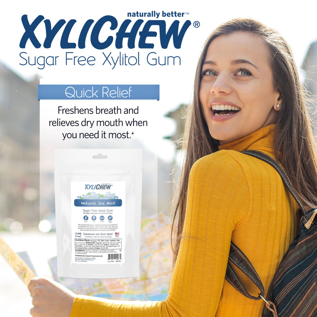 Xylichew Xylitol Gum - Ice Mint - 500 Pieces